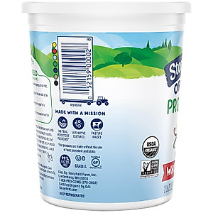 Stonyfield Organic Whole Milk Probiotic Yogurt, Vanilla, 32 oz. – Immunity & Digestive Health