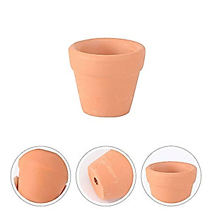 Happyyami 12Pcs Small Terracotta Plant pots Terracotta Clay Pot Miniature Clay Pot Terracotta vase Terracotta Planter Clay Plant Pot Flower Vases Ceramic vases for Flowers Strawberry Desktop