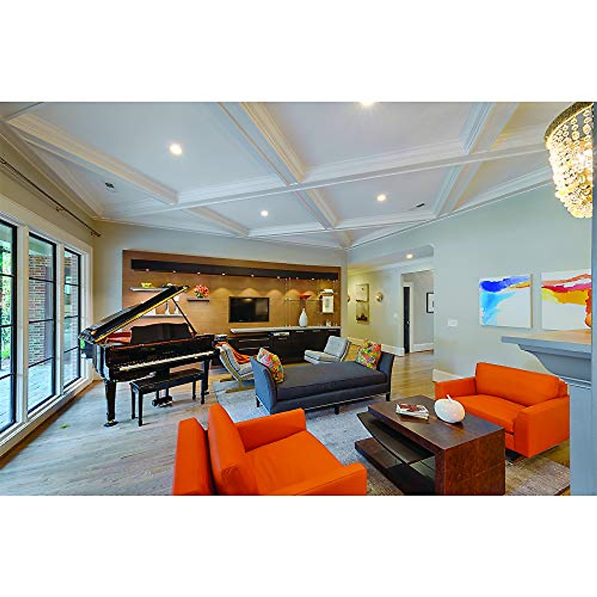 HALO LT 5/6 inch Selectable 3CCT (3000-5000K) Integrated LED, White Recessed Light, Dimmable Retrofit Trim