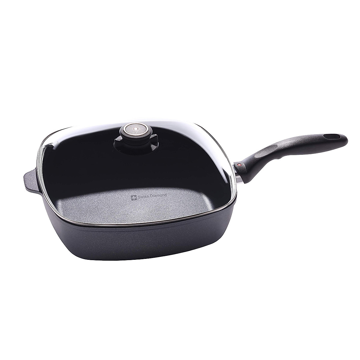 Swiss Diamond HD Classic Nonstick Square Fry/Sauté Pan w/Lid - 5 Qt. (11" x 11")