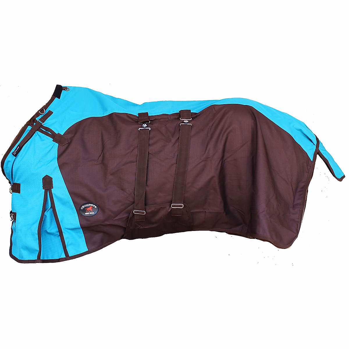 CHALLENGER 76" 1200D Turnout Lightweight Bellyband Rain Horse Winter Blanket Sheet 388B