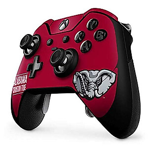 Skinit Decal Gaming Skin compatible with Xbox One Elite Controller - Officially Licensed College Alabama Crimson Tide Design