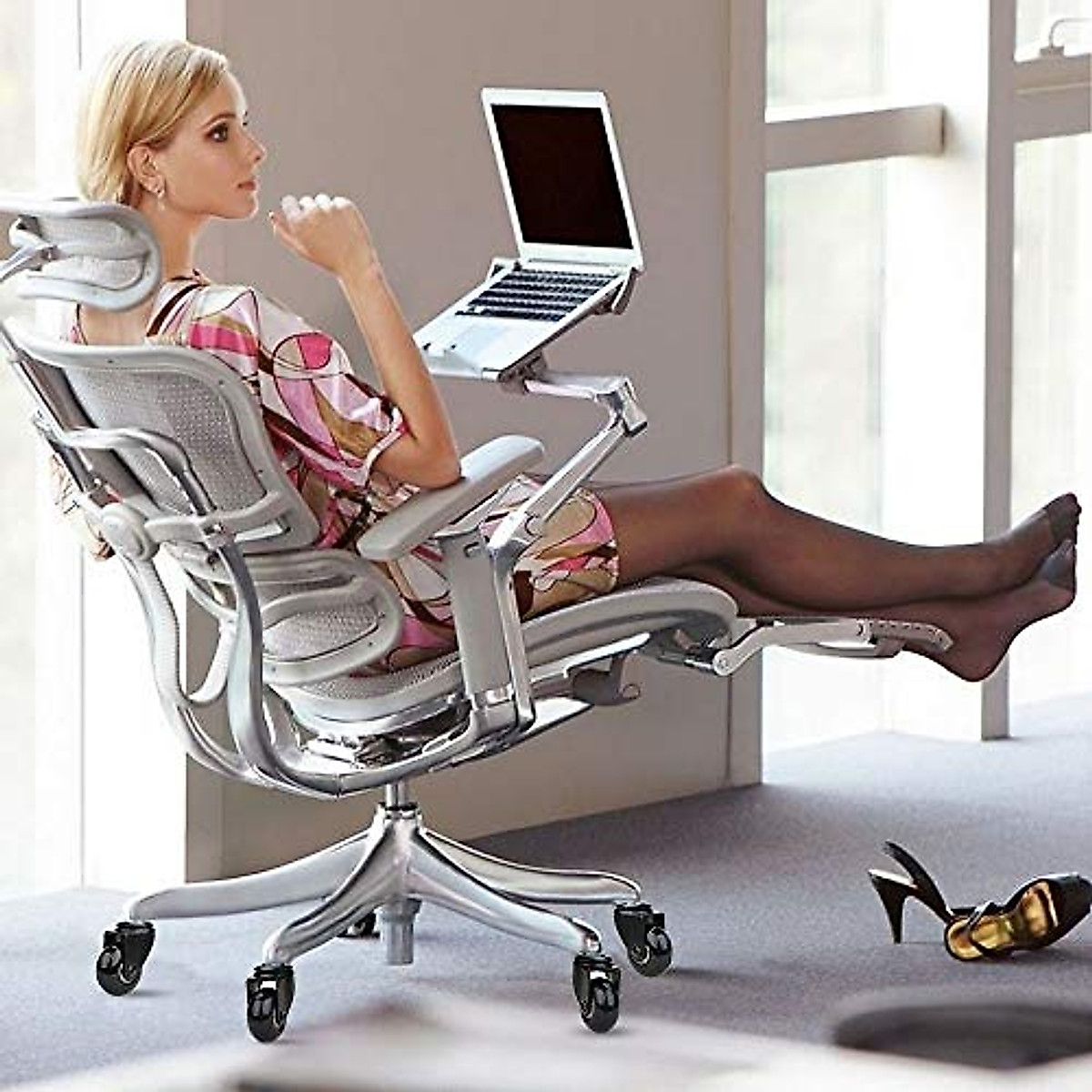 8T8 Replacement Chair Caster Wheels 2'', Heavy Duty Wheels with Plug-in Stem 7/16''X7/8'',Quiet & Smooth Rolling, No Chair Mat Needed, Safe for Hardwood Carpet Tile Floors,Set of 5 (Black, 2 inch)