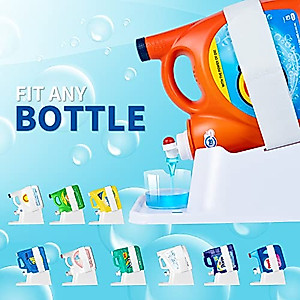 Detergent Laundry Cup Holder for Dispensing Soap, Drip Cather with Angled Downward for Easy Pouring from Big Containers - 12"x8.2"x5.5" (2 Pack)