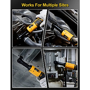 VTEK 3/8" Extended Cordless Ratchet Wrench 16.8V Electric Ratchet Wrench,40 Ft-lbs 400RPM Power Ratchet Wrench
