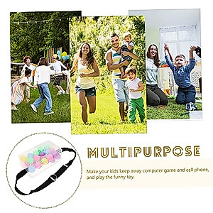 BESPORTBLE 1 Set Strap Shake Box Pong Balls Toy Hand Eye Coordination Training Toy Carnival Decoration Pong Toys for Outside Toys Decompression Toys Shaking Ball Game Kit Kids Toy