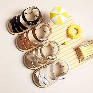 CENCIRILY Infant Baby Girls Boys Sandals Summer Beach Outdoor Bowknot Soft Rubber Sole Toddler Princess Dress Flats Walking Shoes