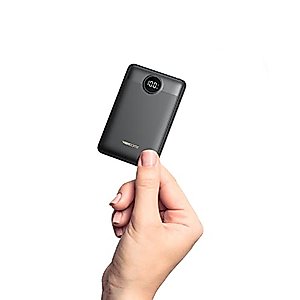 VEEKTOMX Mini Power Bank 10000mAh, Small Portable Charger with PD 3.0 & QC 3.0, 22.5W USB C Fast Charge Ultra-Compact Battery Pack, Dual Output Competible with iPhone, Sumsang, iPad