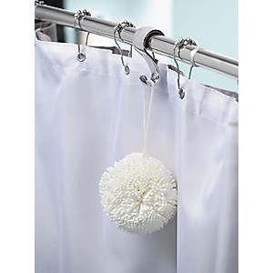 Moen SR2100CH Shower Curtain Rings, Pack of 12, Chrome