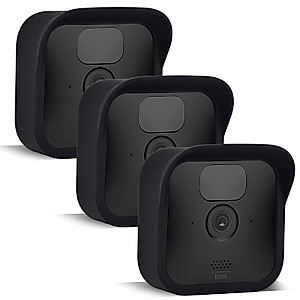 Pickle Power Silicone Skin Cover for All-NEW Blink (3rd Gen), 3 Pack Weatherproof Protective Case Cover for Blink Outdoor Indoor Home Security Camera (Black)