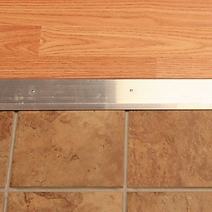 M-D Building Products 11072 M-D Flat Saddle Threshold, 36 in L X 2-1/2 in W X 1/4 in H, Aluminum, x 2-1/2" W x