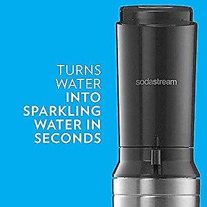 SodaStream Aqua Fizz Sparkling Water Machine (Black) with Co2 & Glass Carafes