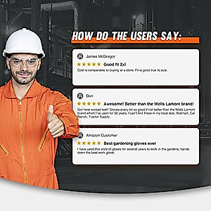 HLDD HANDLANDY 2 Pairs Pigskin Leather Work Gloves with Reinforced Palm for Men & Women, Stretchable Wrist Rigger Glove for Driver, Construction, Yardwork, Gardening (S, Beige)