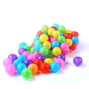 Weikap 50PCS Eco-Friendly Colorful Ball Soft Plastic Ocean Ball Funny Baby Kid Swim Pit Toy Water Pool Ocean Wave Ball(5.5CM)