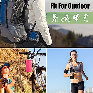 Compatible Hydroflask Lids with Straw, Straw Lid Fit for HydroFlask Lid with Paracord Handle, Fit for Hydroflask 12 16 18 20 32 40 64 oz Water Bottle (Black)