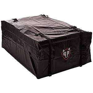 Rightline Gear Ace 2 Weatherproof Rooftop Cargo Carrier for Top of Vehicle, Attaches With or Without Roof Rack, 15 Cubic Feet, Black