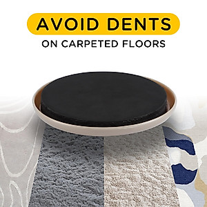 Furniture Sliders for Carpet, new space 8 Pcs 5" Round Sliders for Moving Furniture, Heavy-Duty Furniture Moving Sliders - Reusable Furniture Sliders, Move Your Furniture Quickly, Easily and Safe!