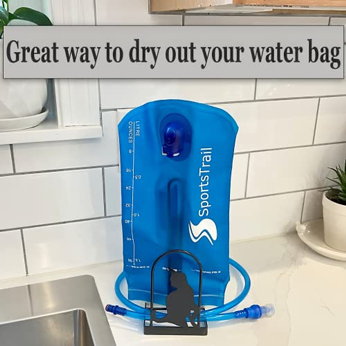 Evelots Kitty Cat Toilet Paper Holder-Free Standing-Bathroom Space Saver-Black Metal