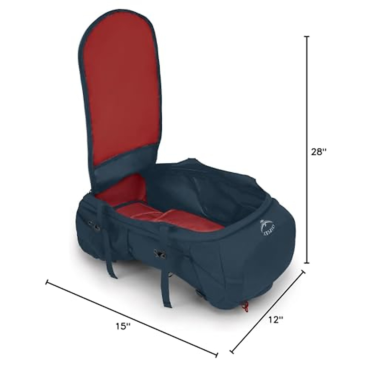 Osprey Farpoint Trek 55L Men's Travel Backpack, Muted Space Blue