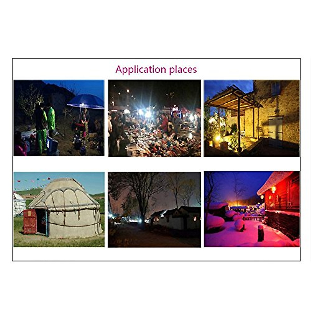 GutReise Portable Solar Powered LED Energy System Kit,E27 LED Bulb E27 Base,Generation System Outdoor Small DC Solar Panels Charging Generator Power Emergency Situation 4.5Ah/6V