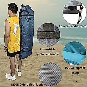 Camp Chair Replacement Bag, Heavy Duty Nylon Bag with Shoulder Straps and Handles Large Mouth Bag for Coleman, Kijaro, GCI Folding Chair (47 inches), Grey