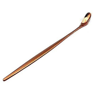 Pure Copper Stirring Spoon, Copper Tableware, Bar Spoon, 10 inch, Pure Copper, Heavy Gauge, Hand Forged (Copper)