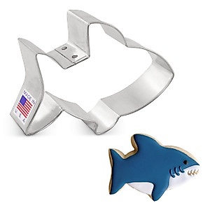 Baby Shark Cookie Cutter, 4" Made in USA by Ann Clark