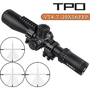 Sniper VT4.7-29X56FFP 35mm Tube First Focal Plane Rifle Scope, Side Parallax Adjustment