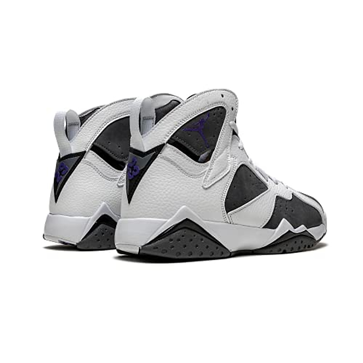 Men's Jordan 7 Retro Flint White/Flint Grey-Black-Varsity Purple (CU9307 100) - 10