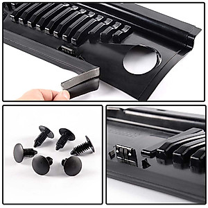 PIT66 2Pcs Windshield Wiper Cowl Vent Grille Grills Panel Hood Compatible with 99-04 Ford Mustang GT SVT