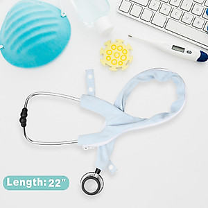 Beautyflier Stethoscope Covers Compatible with 3M Littmann Classic III Monitoring Stethoscope, 2 IN 1 Stethoscope Sleeve Stethoscope Clip for Doctors, Nurses, Medical Students, Stethoscope Accessory