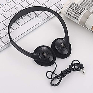 CN-Outlet Wholesale Bulk Headphones 25 Pack for Kids,Classroom,Labs,Students and Adults - Black