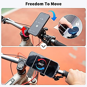 Phone Holder Mount Magnetic Accessories: Fitness Equipment Gym Motorcycle Handlebar, Exercise Bike, Treadmill, Stroller, Cart, for Magsafe iphone 15 14 13 12 Plus Pro Max & All Cellphone Stand Clamp