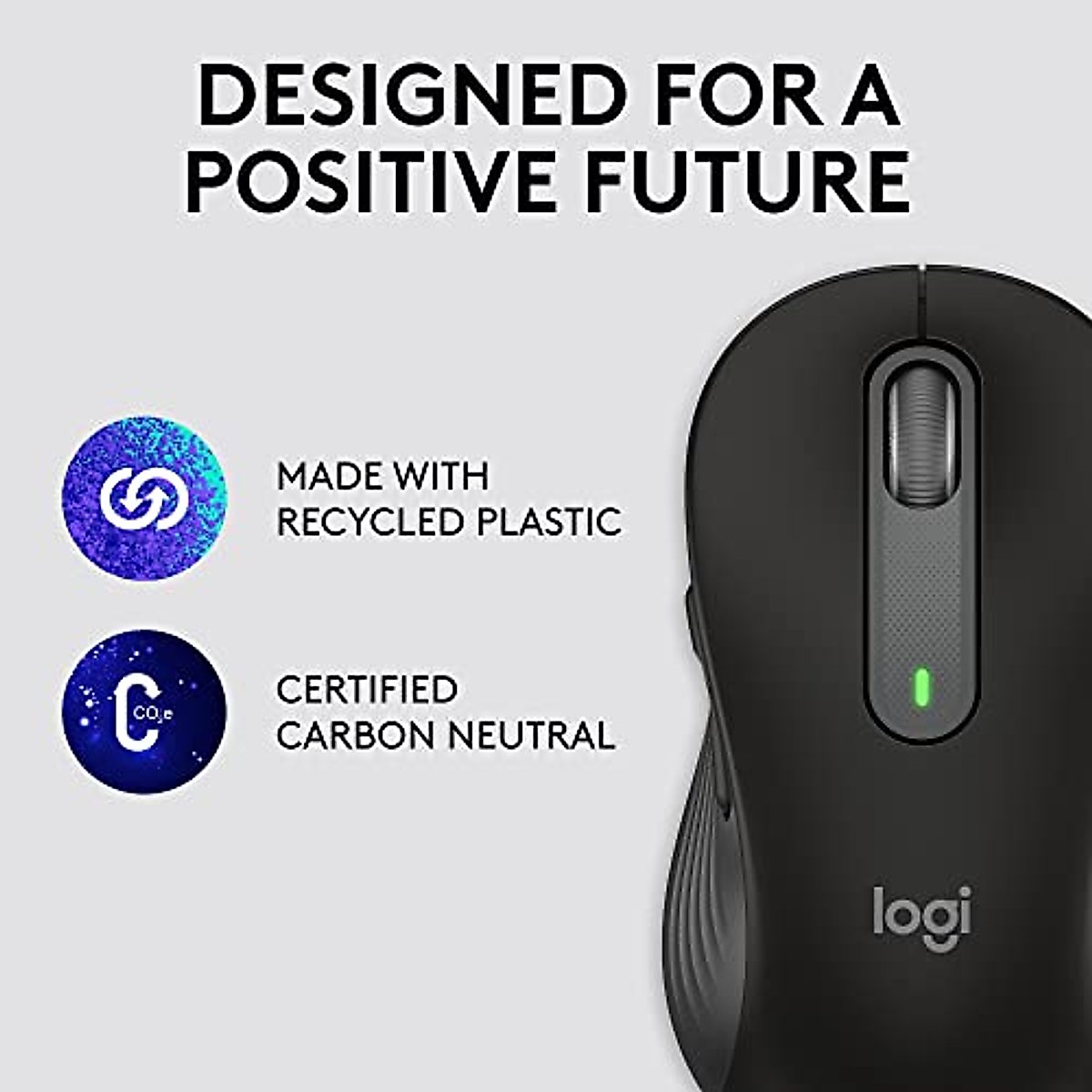 Logitech Signature M650 Wireless Mouse - For Small to Medium Sized Hands, 2-Year Battery, Silent Clicks, Customizable Side Buttons, Bluetooth, for PC/Mac/Multi-Device/Chromebook - Black