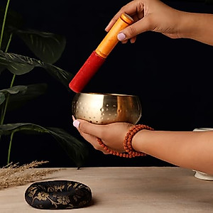 Zap Impex Beautiful New Hand Hammered Brass Singing Bowl Tibetan Meditation Yoga Singing Bowls 4.5 Inch