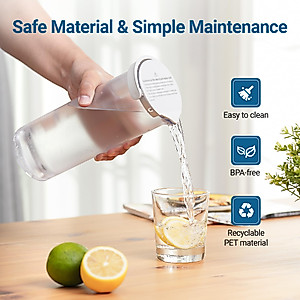 Maxblue MB-PWT Pure Water Tank for WD-C1S and WD-C1H Countertop Reverse Osmosis System, Protable Pure Water Tank, BPA Free, 34 OZ