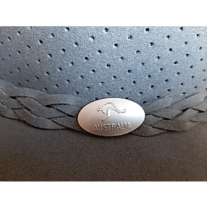 Aussie Chiller Outback Bushie – Perforated Hat for All Seasons/Made in Australia (Grey, Large)