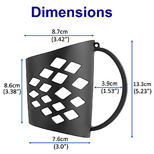 SHTCSZBA Handler for 20 oz Tumbler, Anti Slip Silicone Tumbler Grip Protective Sleeve Cover With Handle for Yeti Rambler Travel Mug Cup (20oz Purple)