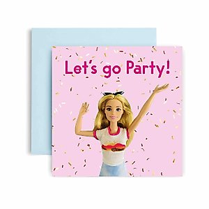 Huxters Birthday Cards for Women – Card for Her Fabulous Barbie Special Friend Happy Birthday Card for Birthday, Mother’s Day – Friend Birthday Card with Envelope – Funny Birthday Card (Pink)