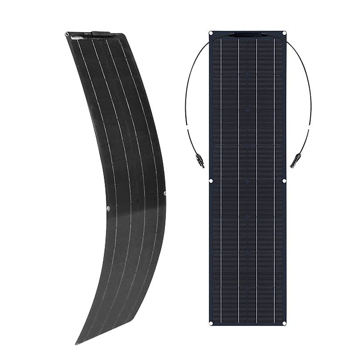 Flexible Solar Panel Kit 100W/220W Monocrystalline Battery Panel Power Generation Panel with Charge Controller for Car RV Boat Camping (Color : 100W)