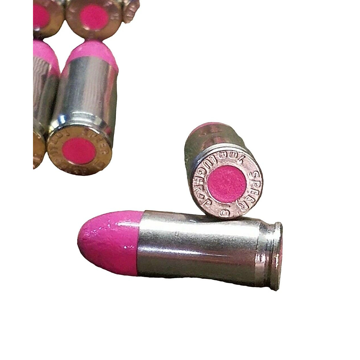 All American Training Rounds 9mm 124gr Dummy Training Snap Caps (Nickel and Pink - Set of 10)