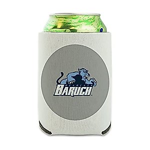 Baruch College Secondary Logo Can Cooler - Drink Sleeve Hugger Collapsible Insulator - Beverage Insulated Holder
