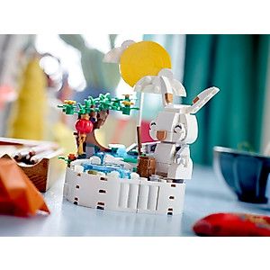 LEGO Jade Rabbit Building Toy Set, Fun Bunny Display Piece or Family Building Activity, Small Animal Toy for Boys and Girls, Great Gift for Kids Ages 8 and Up, 40643