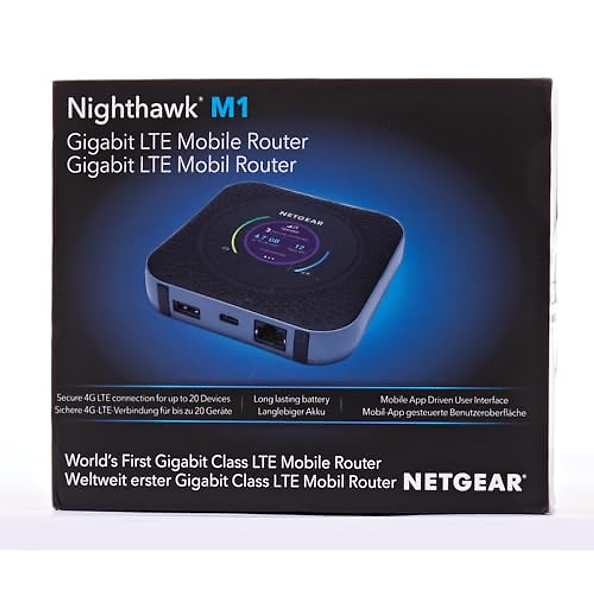 Netgear Nighthawk MR1100 4G LTE Mobile Hotspot Router (AT&T GSM Unlocked)(Steel Gray)