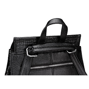 Coolcy Women Real Leather Backpack Shoulder Bag One Size