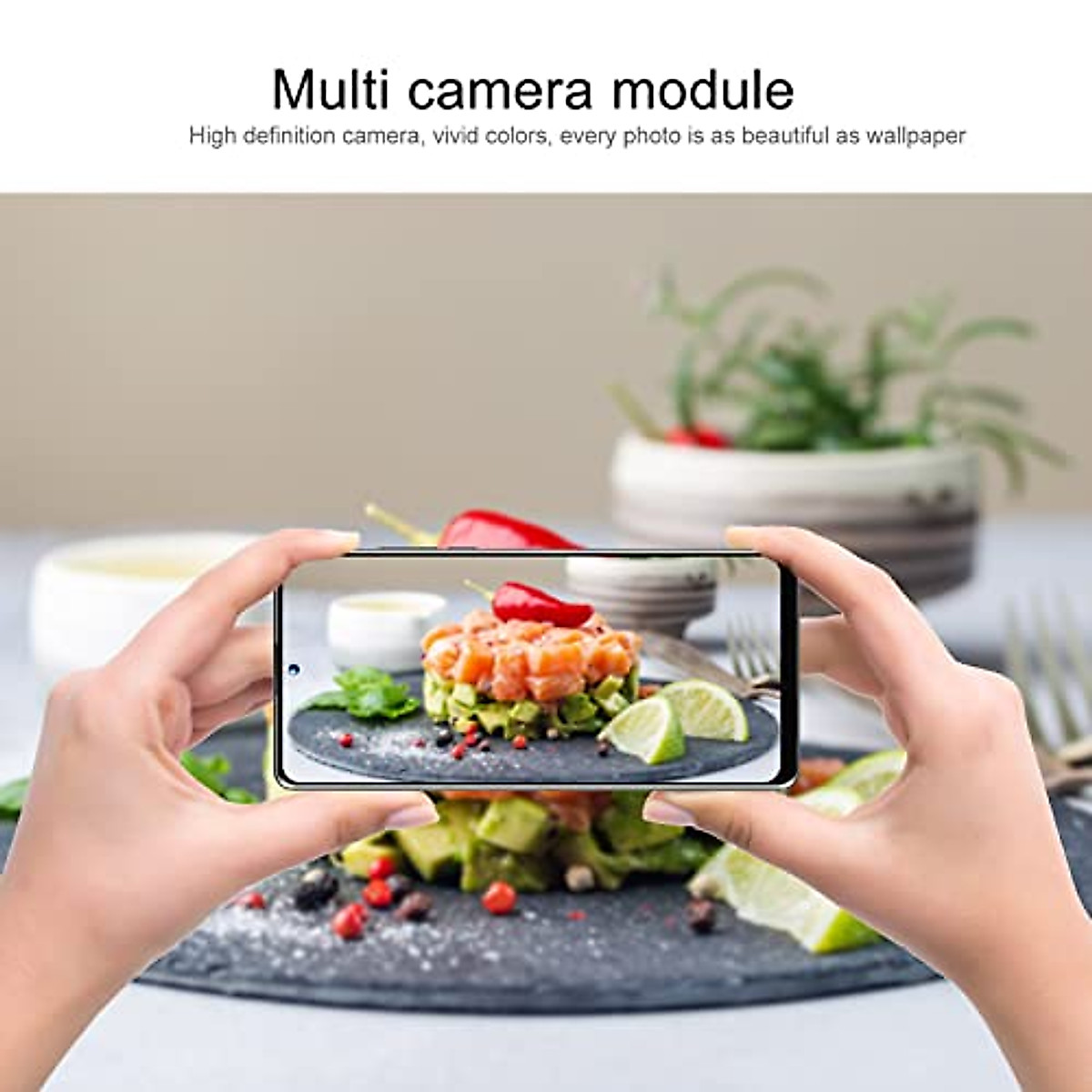 ciciglow P50 Pro Unlocked Smartphone,7.3 Inch HD Screen Unlocked Cell Phone,3GB RAM 32GB ROM,5MP 8MP Dual Camera,4500mAh Battery Smartphone for Android (Black)