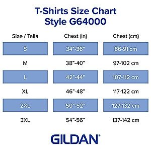Gildan Adult Softstyle Cotton T-Shirt, Style G64000, Multipack, Black (2-Pack), Large
