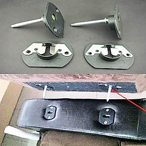 Pmsanzay Universal Sectional Sofa Couch Sectional Interlocking Bracket Furniture Connector Single Pin Style for Recliner/Sofa Furniture Suite Joint Connector, （Pack of 2）