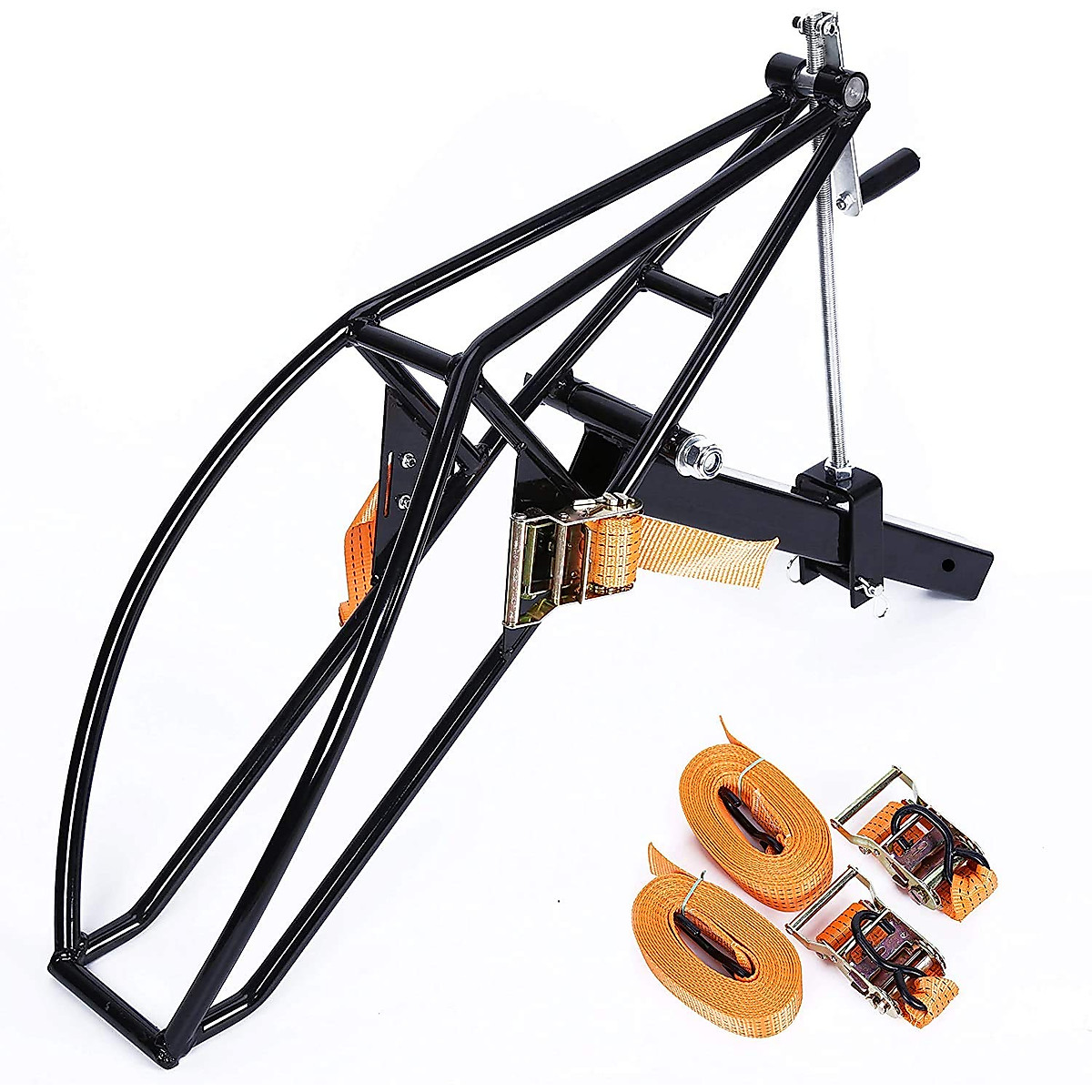 ECOTRIC Motorcycle Receiver Hitch Hauler Trailer Tow Dolly Rack Carrier 2”Class II Class III Receiver Black