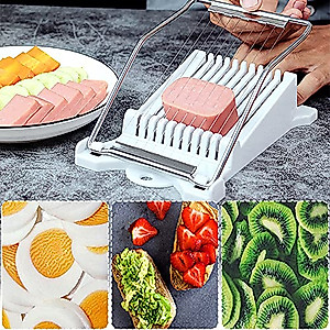 2 Pcs Musubi Mold Musubi Maker Kit and 1 Pc Slicer Luncheon Meat Hot Dog Slicer Musubi Press Sushi Rice Mold for Kitchen, Restaurant, Home